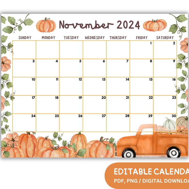 Watercolor Calendar - Etsy