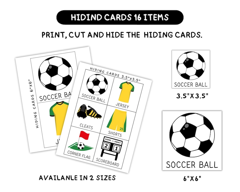 Soccer Scavenger Hunt Game Printable, Soccer Games, Soccer Activities ...