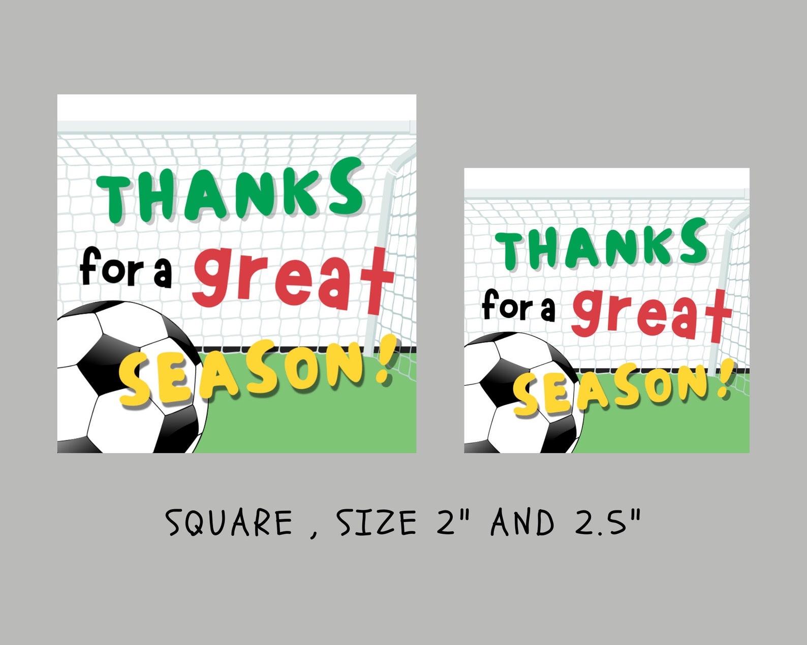 Soccer Gift Tags Printable Soccer Cookie Tags Soccer Coach - Etsy