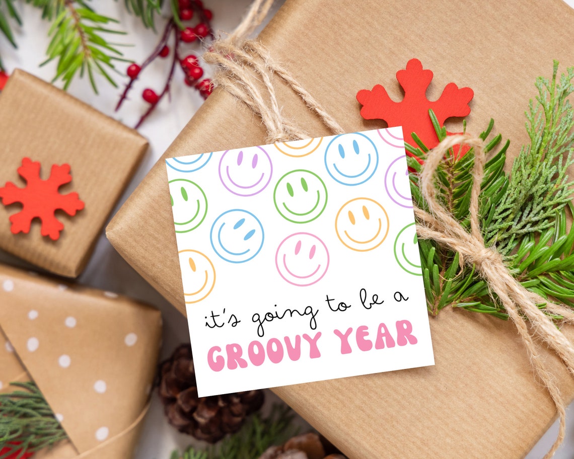 It's Going to Be A Groovy Year Cookie Tags, Back to School Gift Tag ...