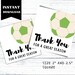 Thank You Coach Soccer Tags, Thank You for A Great Season Soccer Coach ...