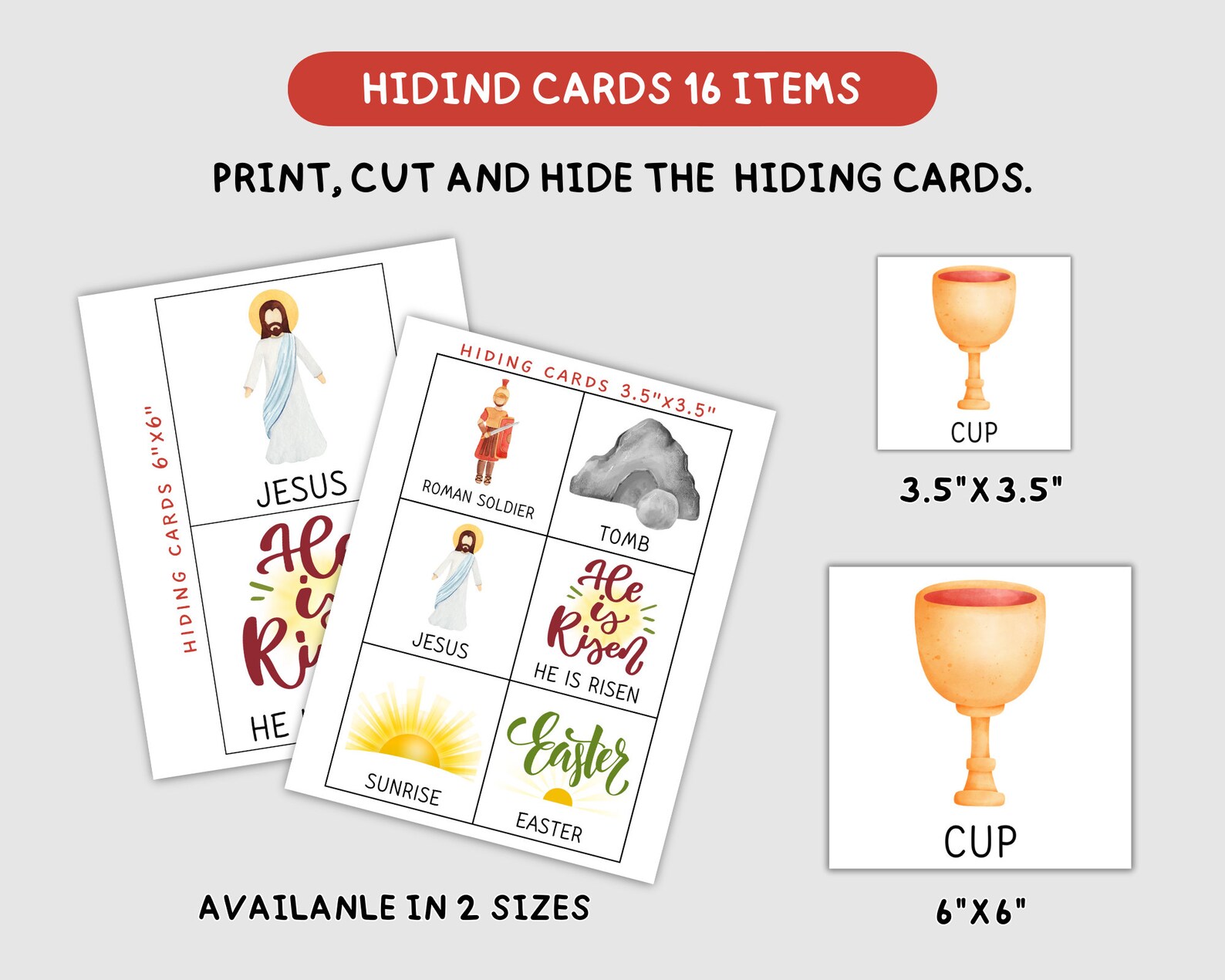 Resurrection Scavenger Hunt for Church Printable, Resurrection ...