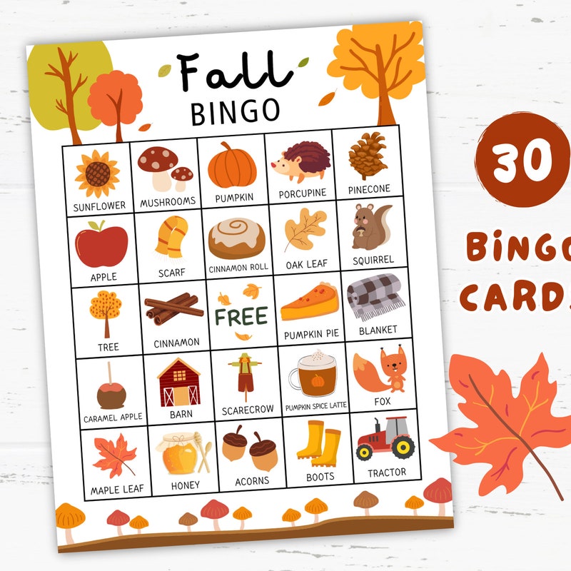 Autumn Games Printable - Etsy