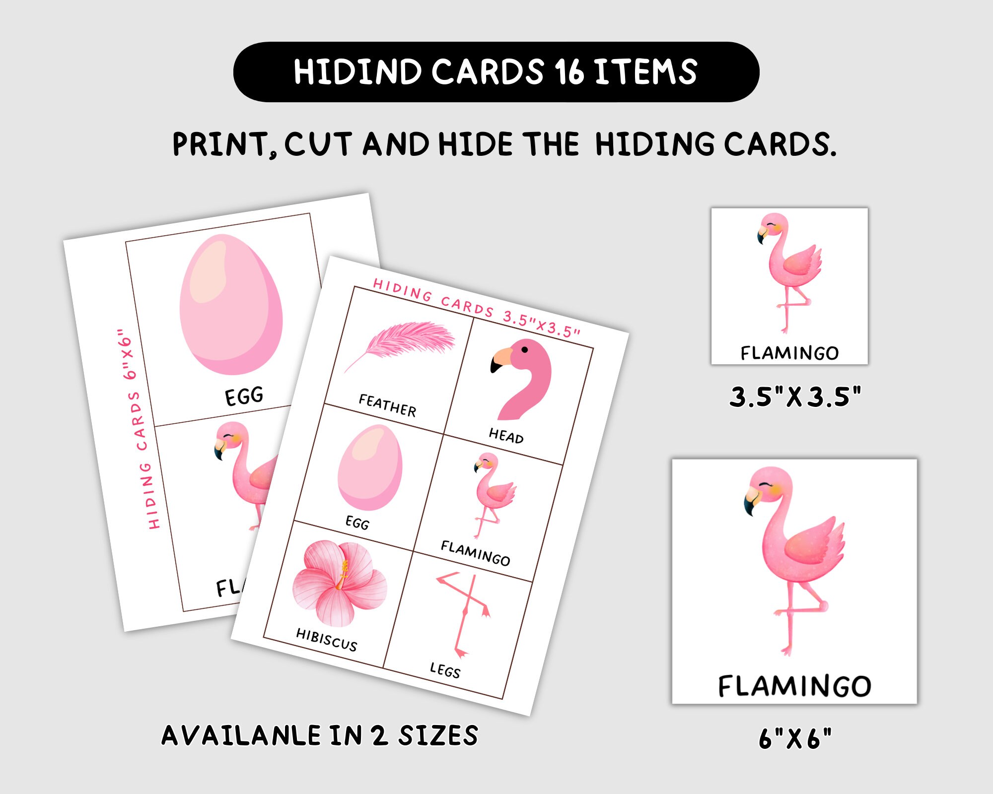 Flamingo Scavenger Hunt Printable, Flamingo Games, Summer Activities ...