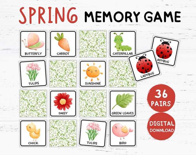 Wooden Montessori Fruits Memory Game/ Toddler Preschool Matching Cards ...