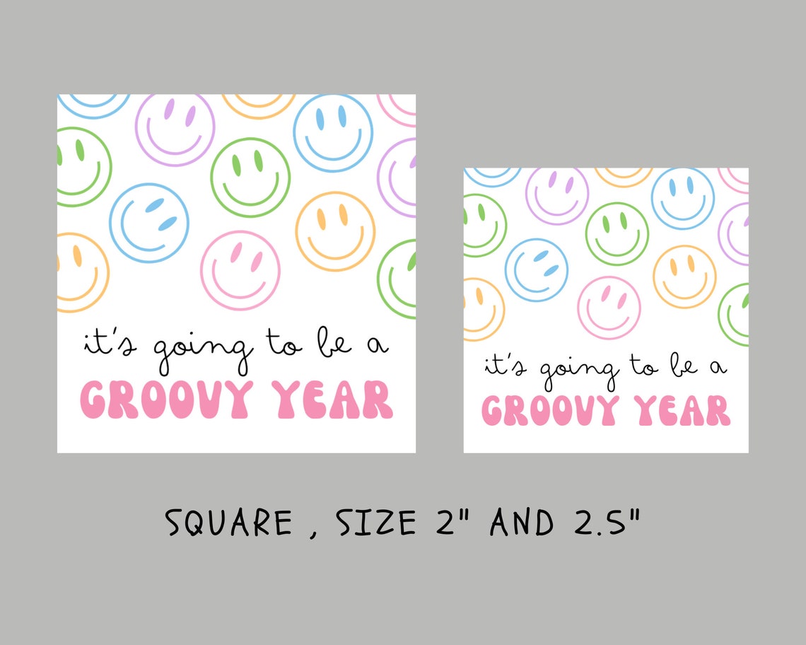 It's Going to Be A Groovy Year Cookie Tags, Back to School Gift Tag ...