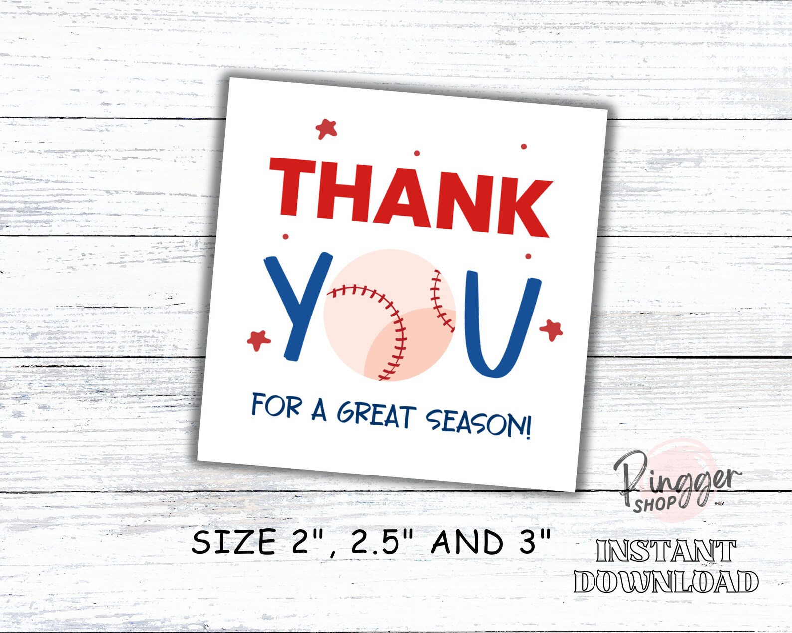 Thank You for A Great Season Baseball, Baseball Cookie Tags, Baseball ...