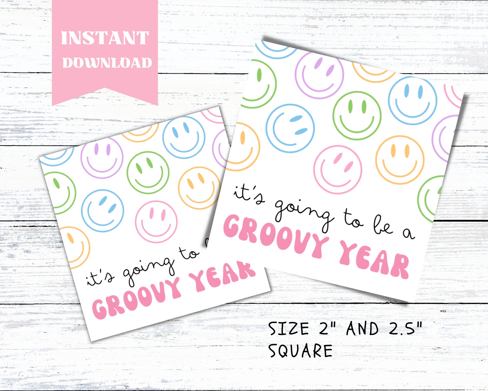 It's Going to Be A Groovy Year Cookie Tags, Back to School Gift Tag ...