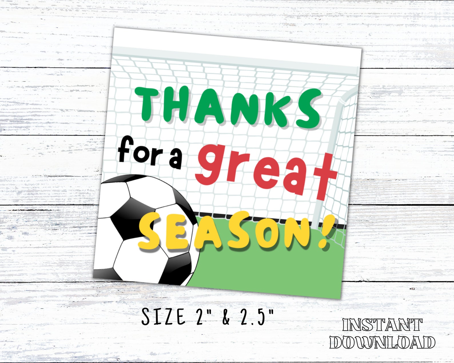 Soccer Gift Tags Printable Soccer Cookie Tags Soccer Coach - Etsy