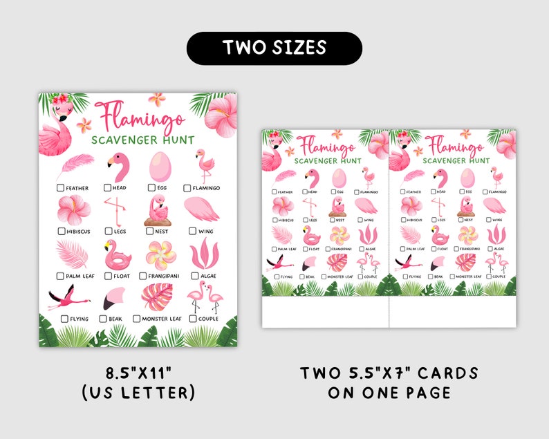 Flamingo Scavenger Hunt Printable, Flamingo Games, Summer Activities ...