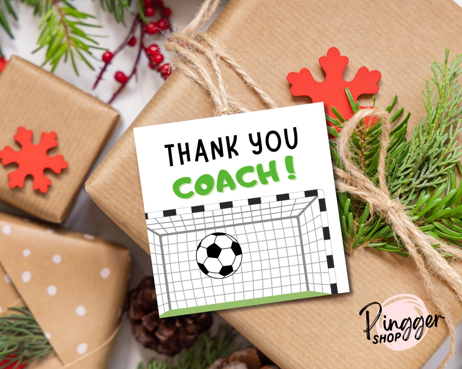 Soccer Coach Appreciation Gift Tags Printable, Soccer End of Season ...