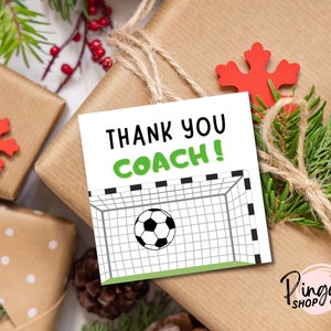 Soccer Coach Appreciation Gift Tags Printable, Soccer End of Season ...