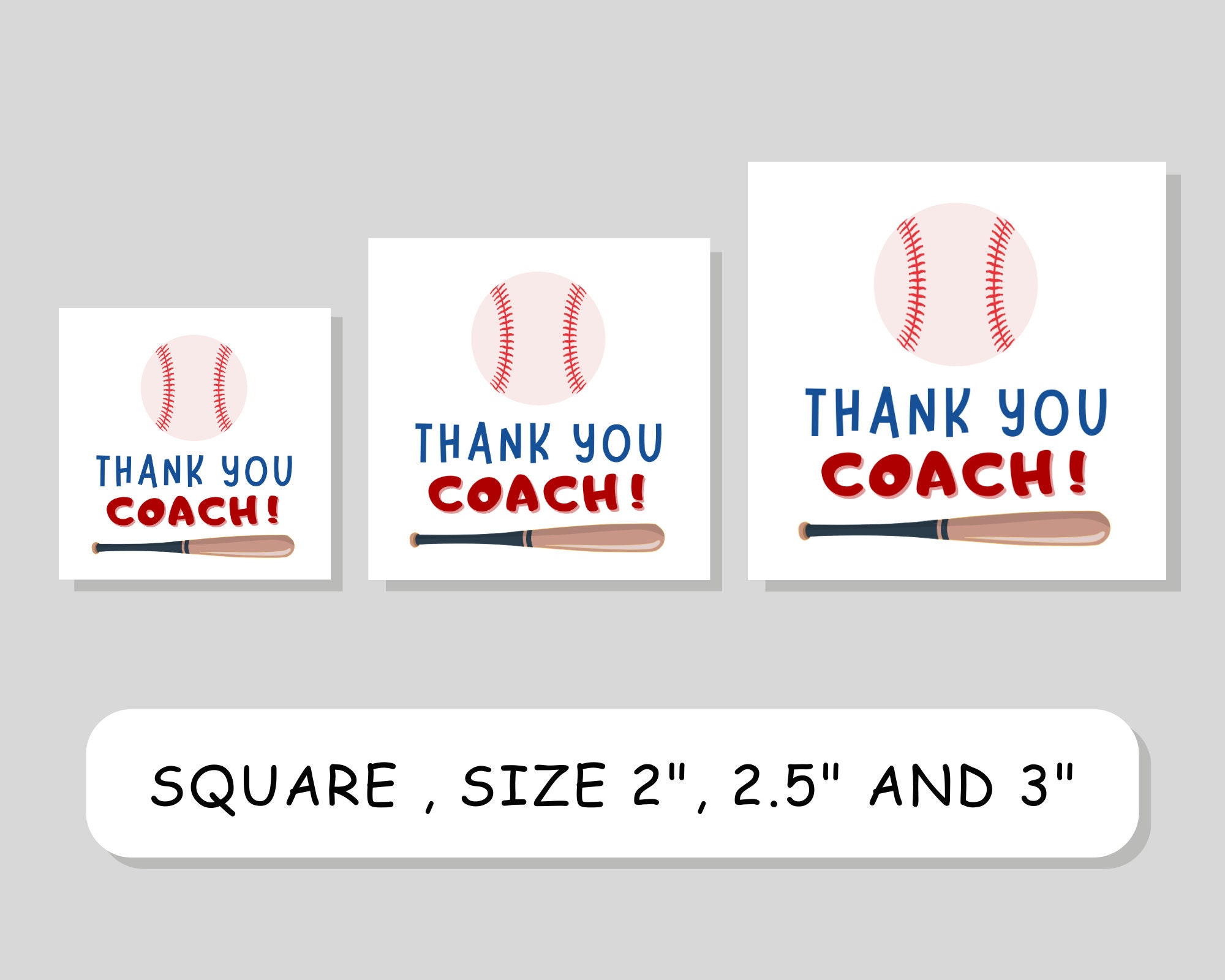 Baseball Coach Thank You Tags Printable, Baseball Thank You Tags, Coach ...