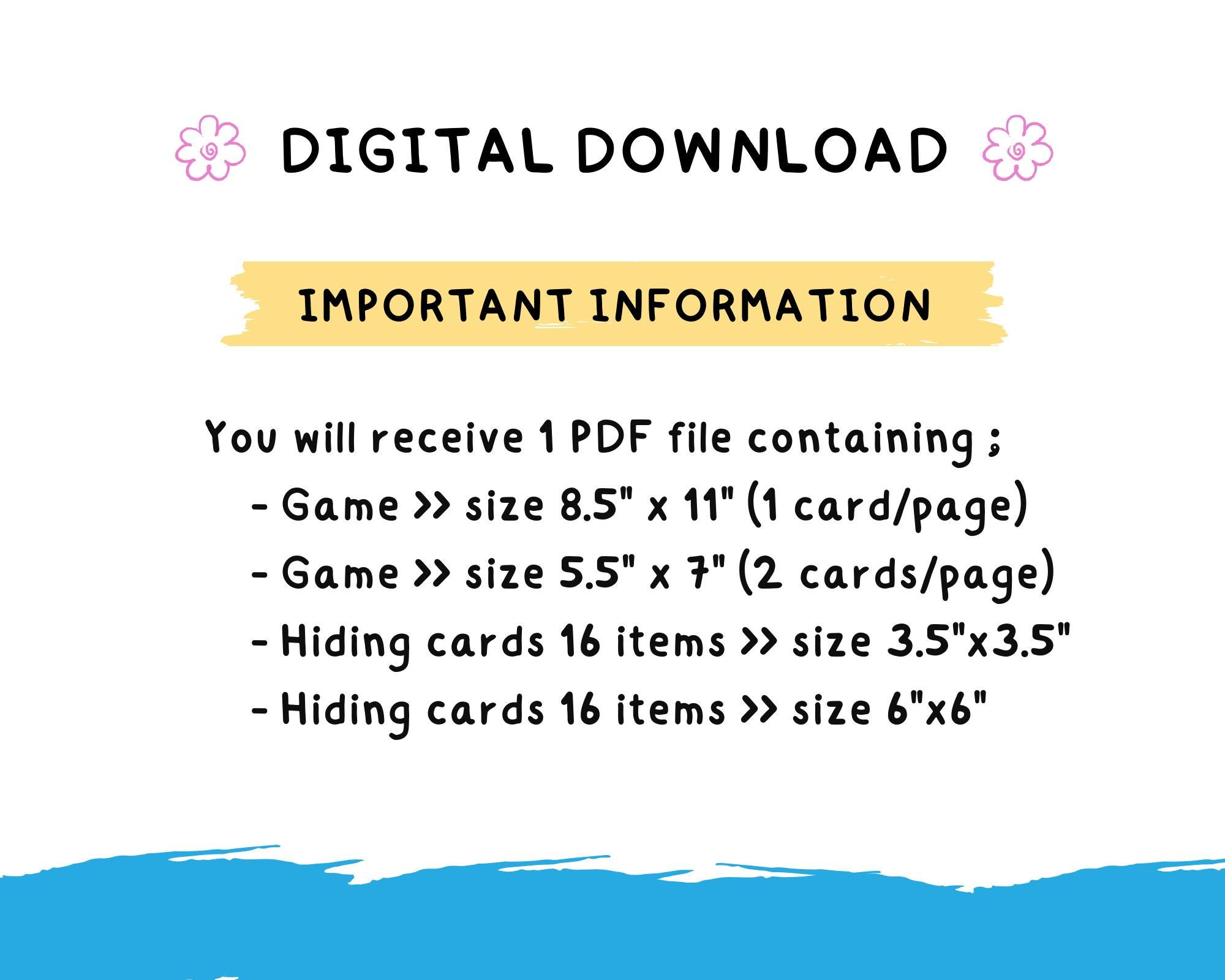 Bee Scavenger Hunt Game Printable, Bee Activities for Kids, Bee ...