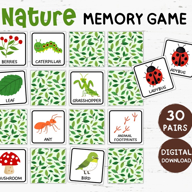 Nature Theme Cards - Etsy