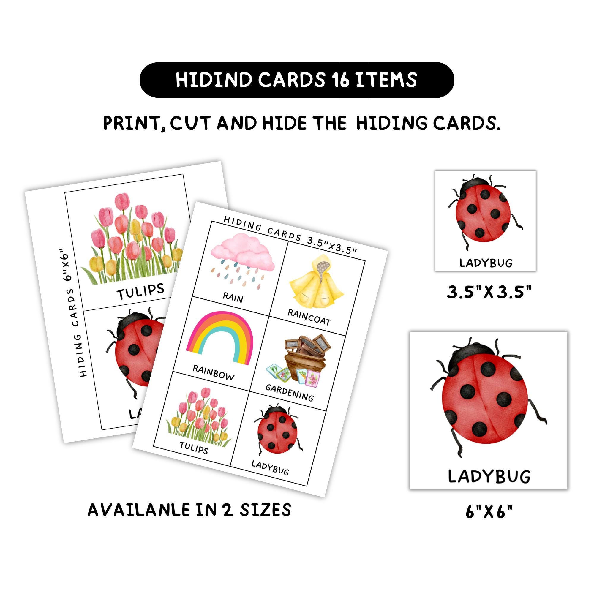 Spring Scavenger Hunt Game Printable, Spring Themed Party Favors ...