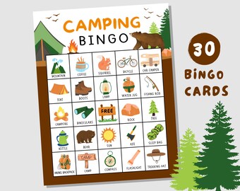 Camping Word Search Printable Camping Activity for Kids - Etsy