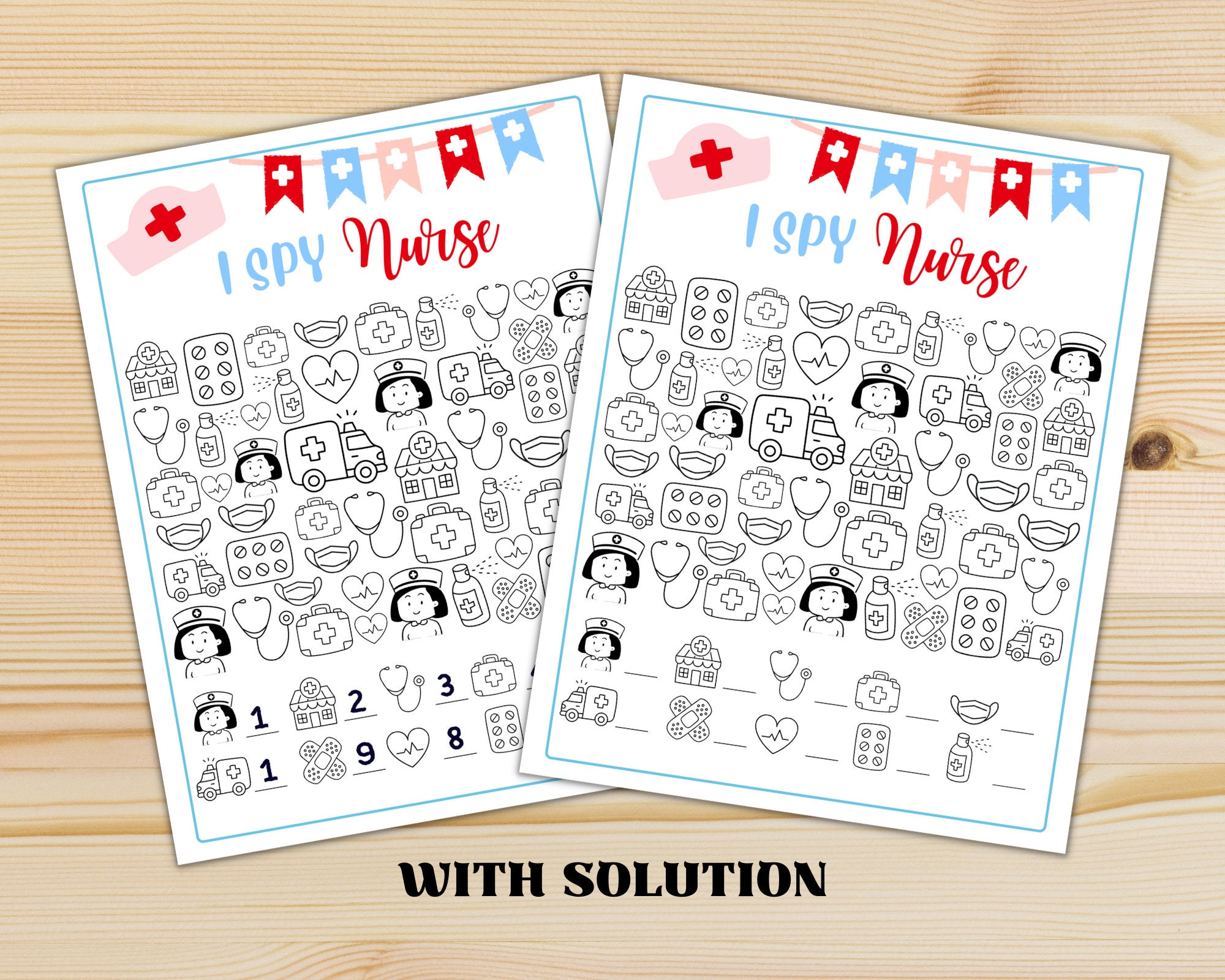 I Spy Nurse I Spy Medical I Spy Doctor Nurse Printable - Etsy Canada