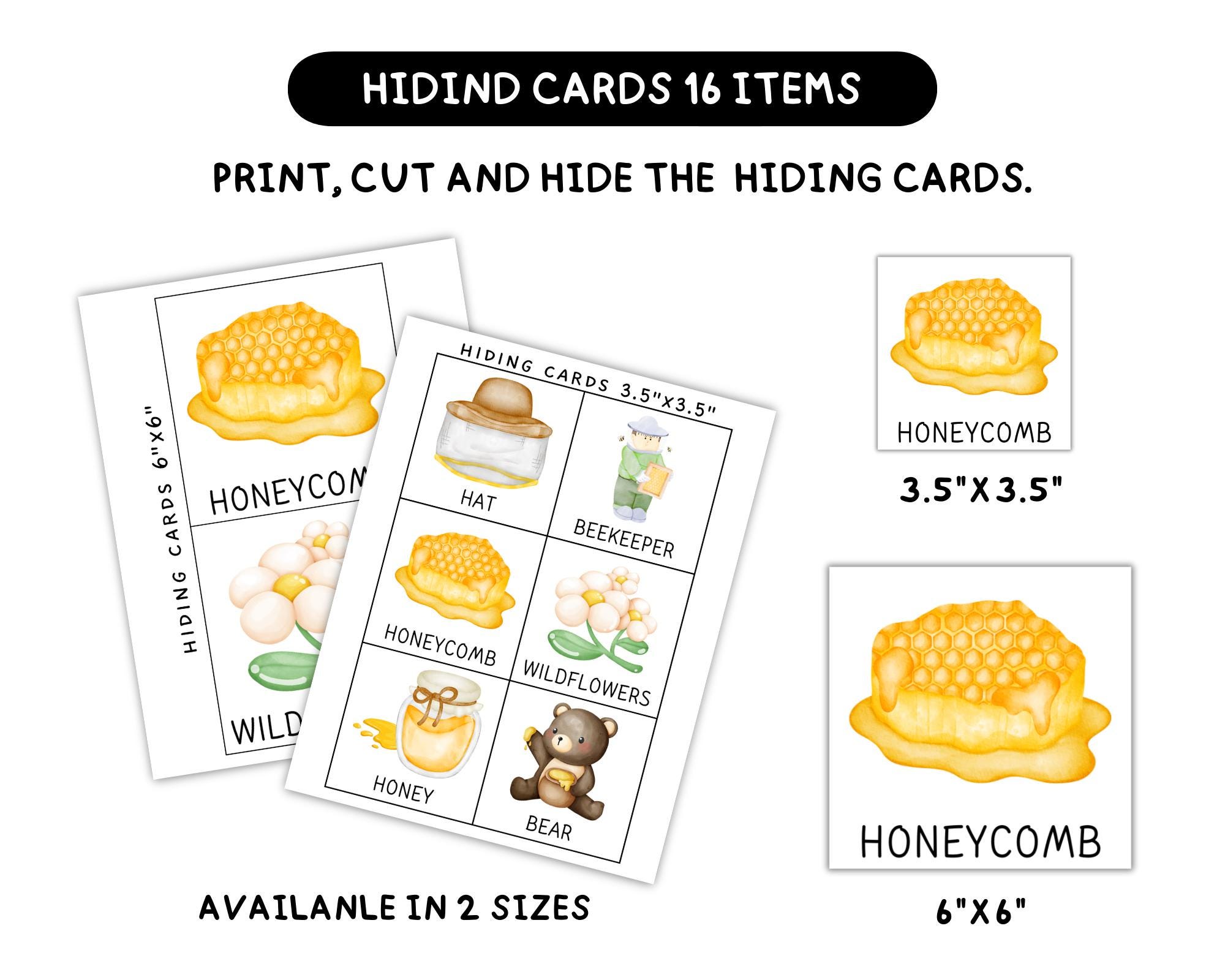 Bee Scavenger Hunt Game Printable, Bee Activities for Kids, Bee ...