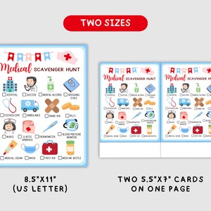 Medical Scavenger Hunt Printable, Nurse Doctor Scavenger Hunt, Indoor ...