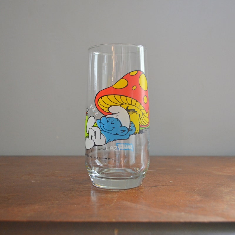 Smurf Drinking Glass - Etsy