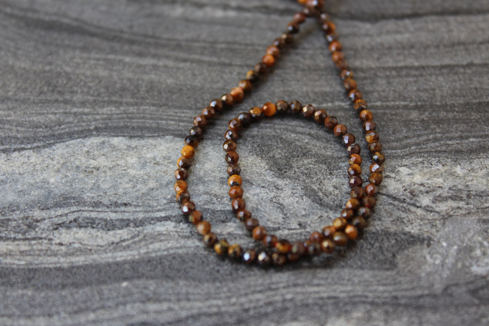 Blue tiger eye necklace red tiger eye choker Beaded | Etsy