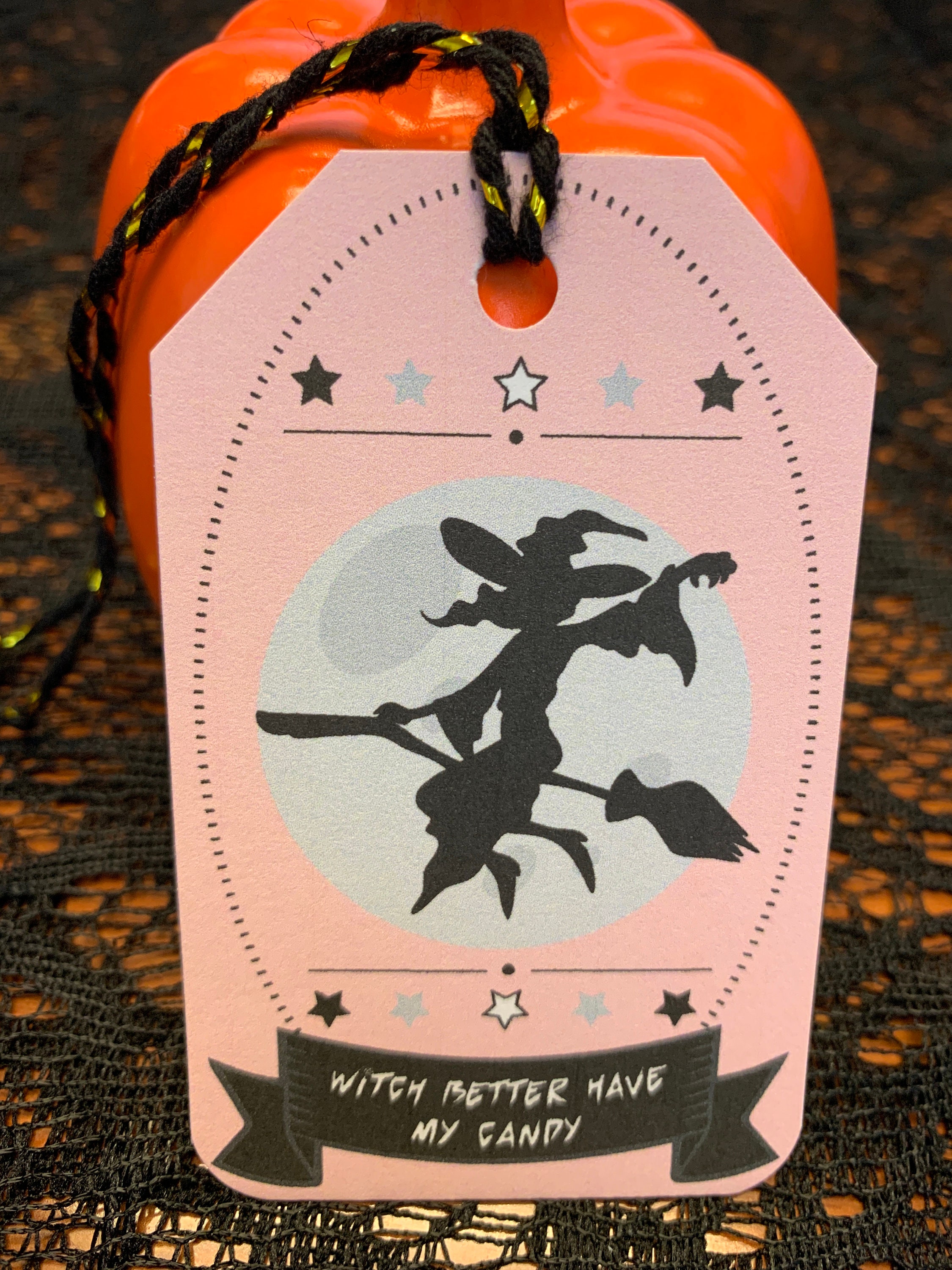 Halloween Witch Gift Tags Halloween Party Decor Witch | Etsy