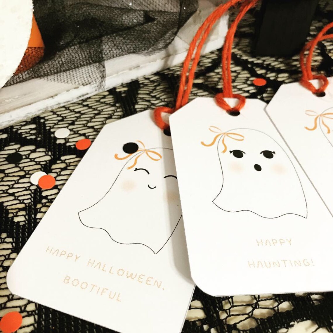 Halloween Ghost Tags Halloween Decor Ghoul Tags Favorite | Etsy
