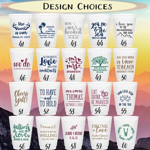 Wedding Custom Cups, Personalized Cups for Wedding -wedding Reception ...