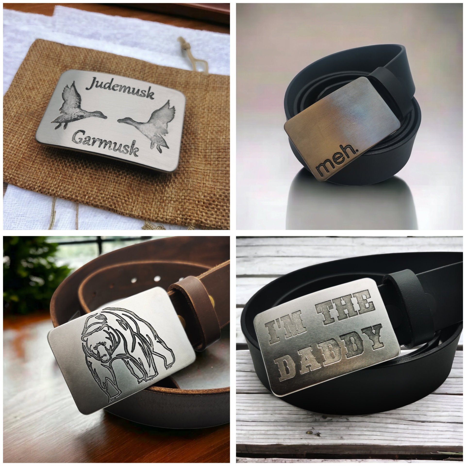 Custom Belt Buckle for 38mm Belt, Design Your Own, Personalised Buckle ...