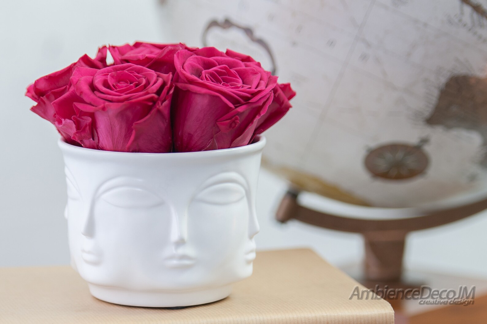 Forever Roses in a Muse Vase. Eternal Pink Roses in Multi - Etsy UK