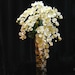 Real Touch Cream Orchid Arrangement in a Designed Metal Vase. Faux ...