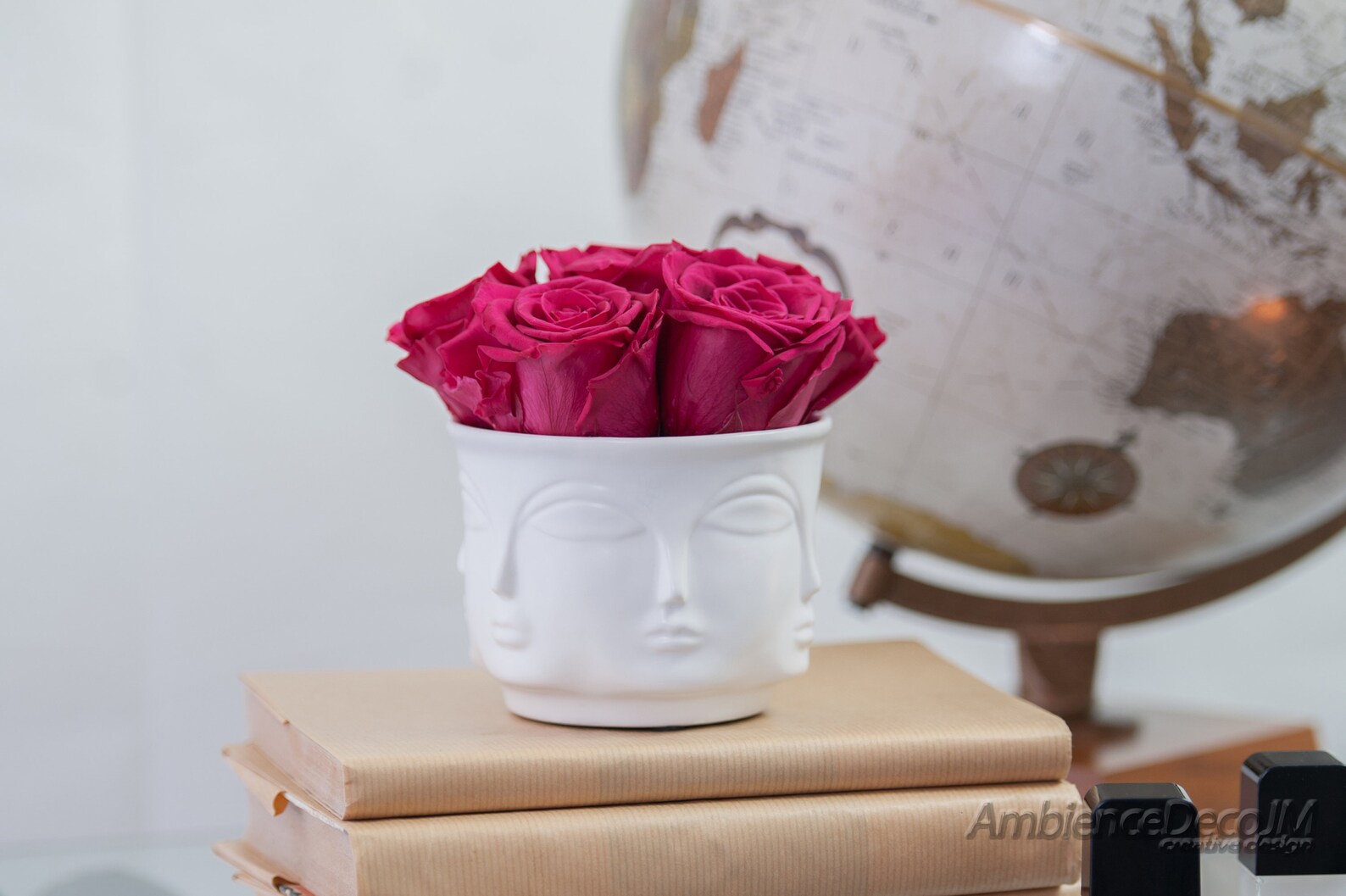 Forever Roses in a Muse Vase. Eternal Pink Roses in Multi - Etsy UK