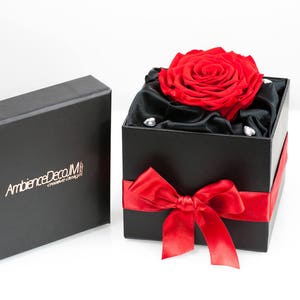 Infinity Rose in a Box, Preserved Single Red Rose in a Box,forever Rose ...