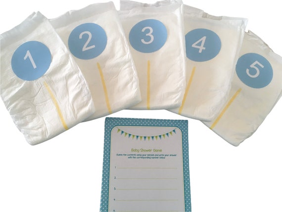 Dirty/sniff Baby Nappy Game/diaper UK Seller Baby Shower Game | Etsy