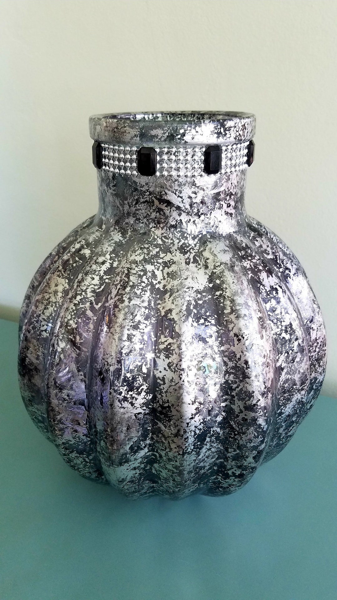 Silver Metallic Vase - Etsy