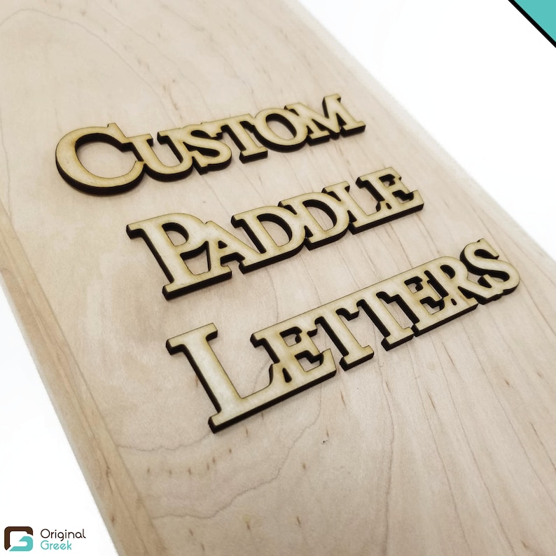 Custom Paddle Letters With Adhesive Backing - Etsy
