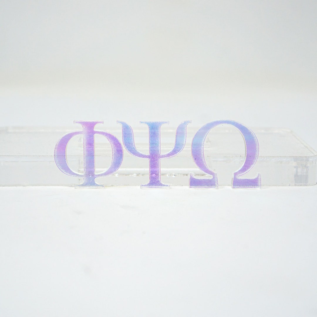 Unicorn Acrylic Greek Alphabet Letters With Adhesive Backing - Etsy