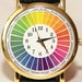 Color Wheel Watches Minimalist Color Watches Women's - Etsy