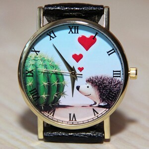 Wristwatch Hedgehog and Cactus, Women's Watches,men's Watches,watches ...
