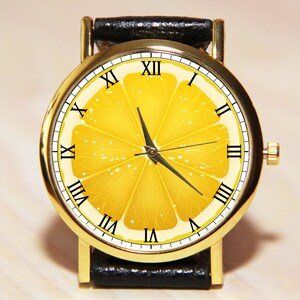 Half Lemon Watch Lemon Wristwatch Women's Watch Lemon - Etsy