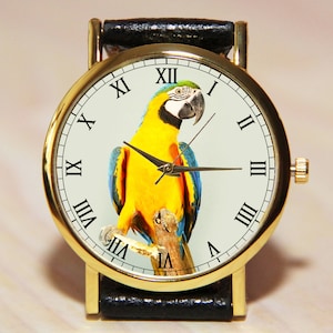 Wristwatch Macaw Parrot, Parrots Watch, Birds Watches, Women’s Watches ...