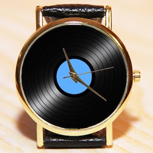 Wrist Watch Vinyl Record, Phonograph Record Watch, Retro Vinyl Record ...