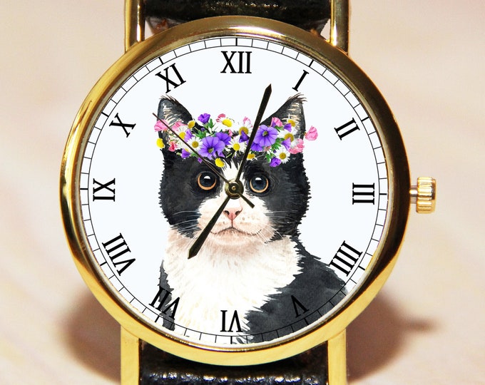 Vintage Retro Handcraft Watch With Handstitch Leather Band /// A Cute ...