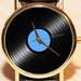 Wrist Watch Vinyl Record, Phonograph Record Watch, Retro Vinyl Record ...