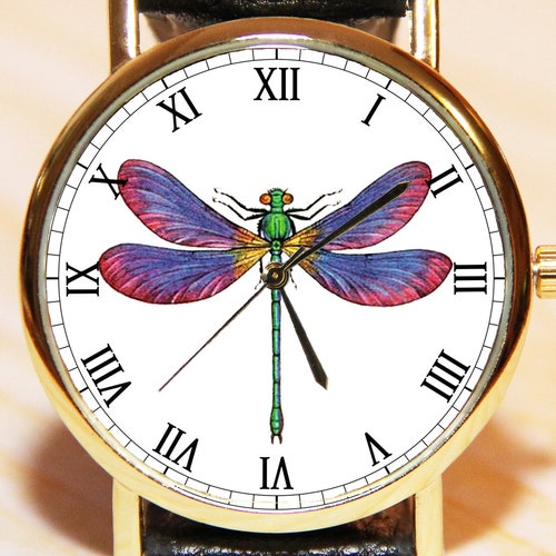 Dragonfly Watches Ladies Watches Men's Watches Insect - Etsy
