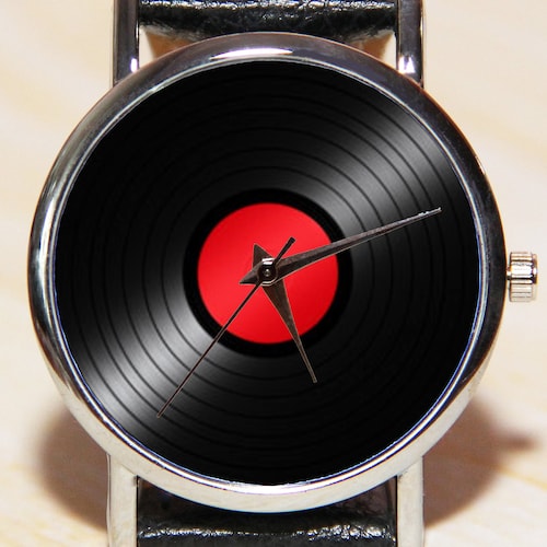 Wrist Watch Vinyl Record Phonograph Record Watch Retro Vinyl | Etsy