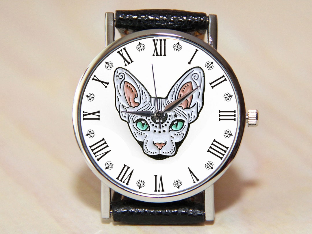 Сat Watch, Sphinx Cat Watch, Ladies Watch, Men's Watch, Christmas Gift ...