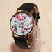 Wrist Watch Flowers Ladies Watch Turquoise Watch Leather - Etsy