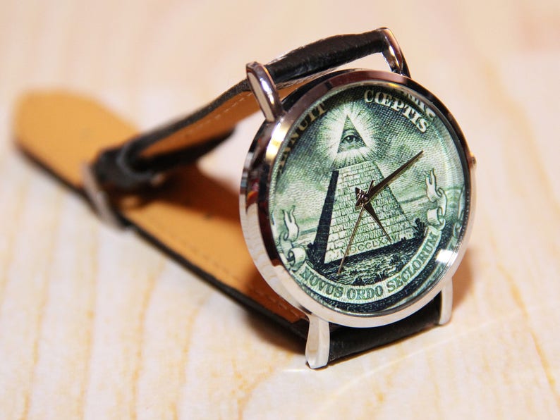 Dollar Siegel Watch Wristwatch Pyramid of the Eye Men's | Etsy